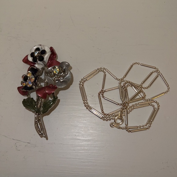 Jewelry | New 925 Italy Agi Chain Vintage Base Metal Pin Pendant | Poshmark